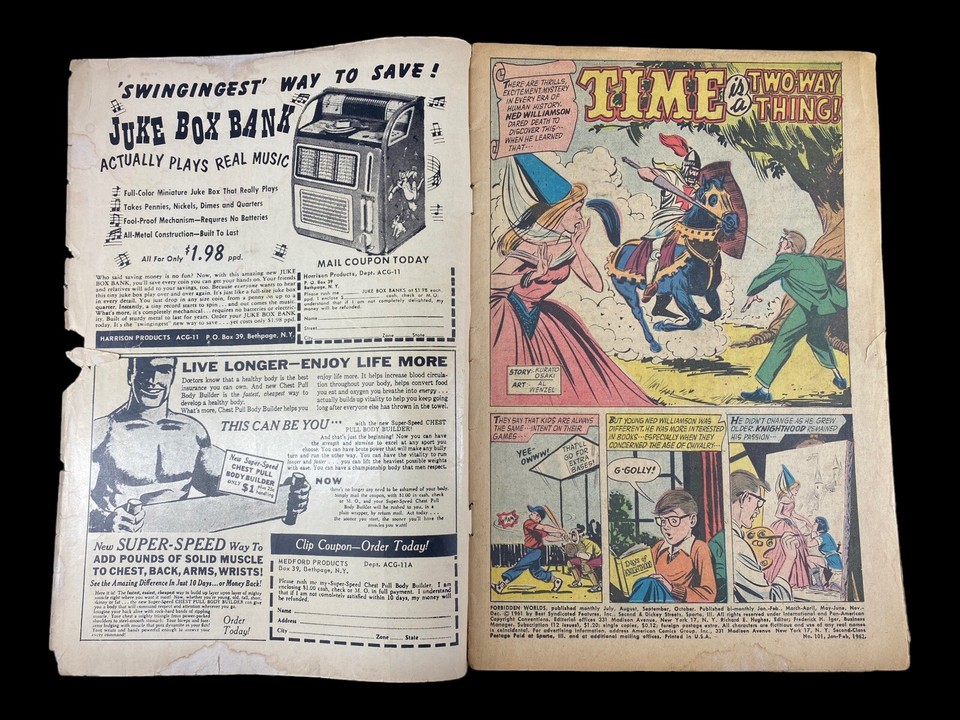 ACG American Comics Group Forbidden Worlds #101 Jan-Feb 1962 | eBay