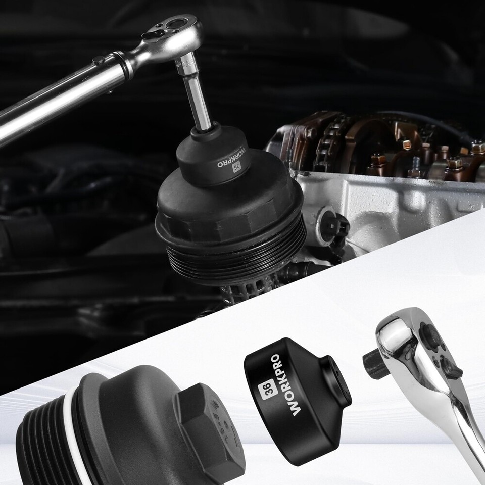 NEW 36mm Oil Filter Socket Wrench Oil Filter Removal Tool Oil Filter ...
