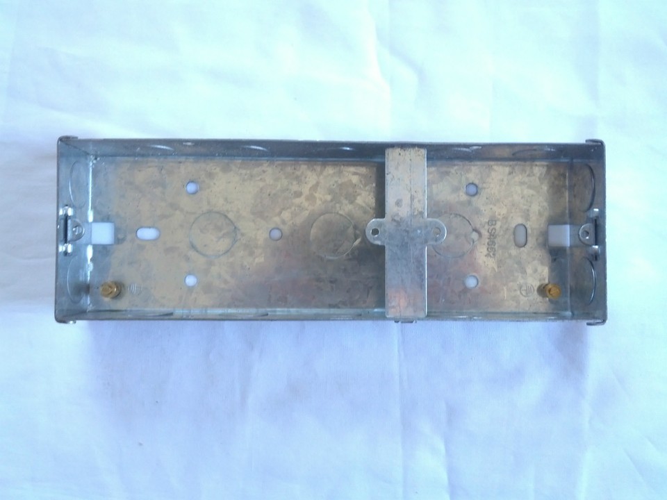 Metal Electrical Back Boxes Flush For Sockets And Switches | eBay UK