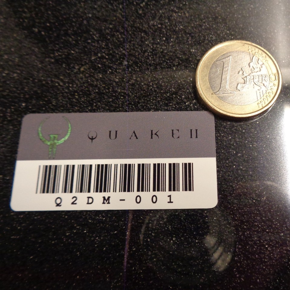 Quake 2 asset tag Vinyl Sticker Case Logo Label Decal Badge 2x1 in [824 ...