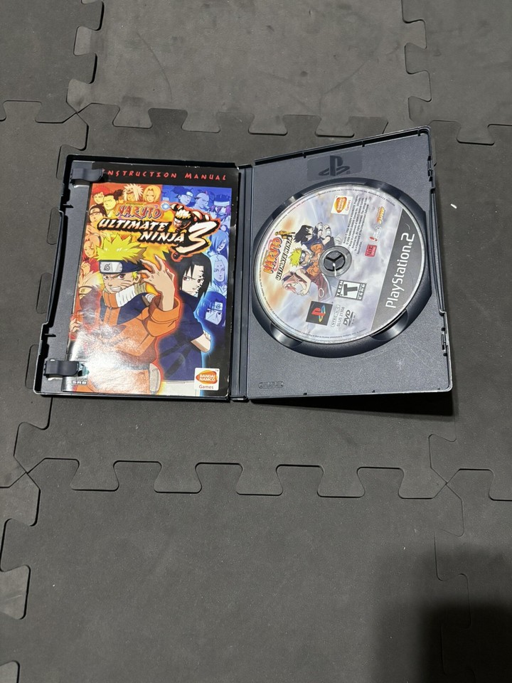 Naruto Ultimate Ninja 3 (Sony PlayStation 2, PS2) DAMAGED CASE W ...