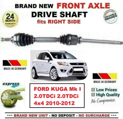 FOR FORD KUGA Mk I 2.0TDCi 4x4 2010-2012 BRAND NEW FRONT AXLE RIGHT ...