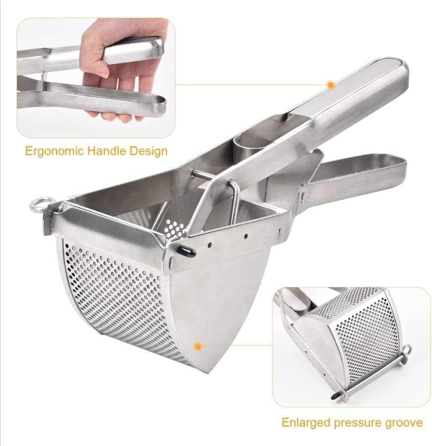 Potato Ricer Stainless Steel Potato Masher for Commercial and Home Use ...