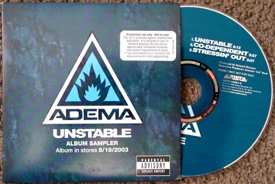 ADEMA,Unstable,Promo Sampler CD,Enhanced,2003,EXC- | eBay