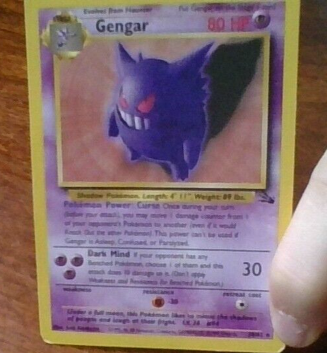 pokemon card gengar 1995 base set #20 | eBay