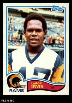 1982 Topps #380 LeRoy Irvin Rams RC Kansas St 8 - NM/MT | eBay