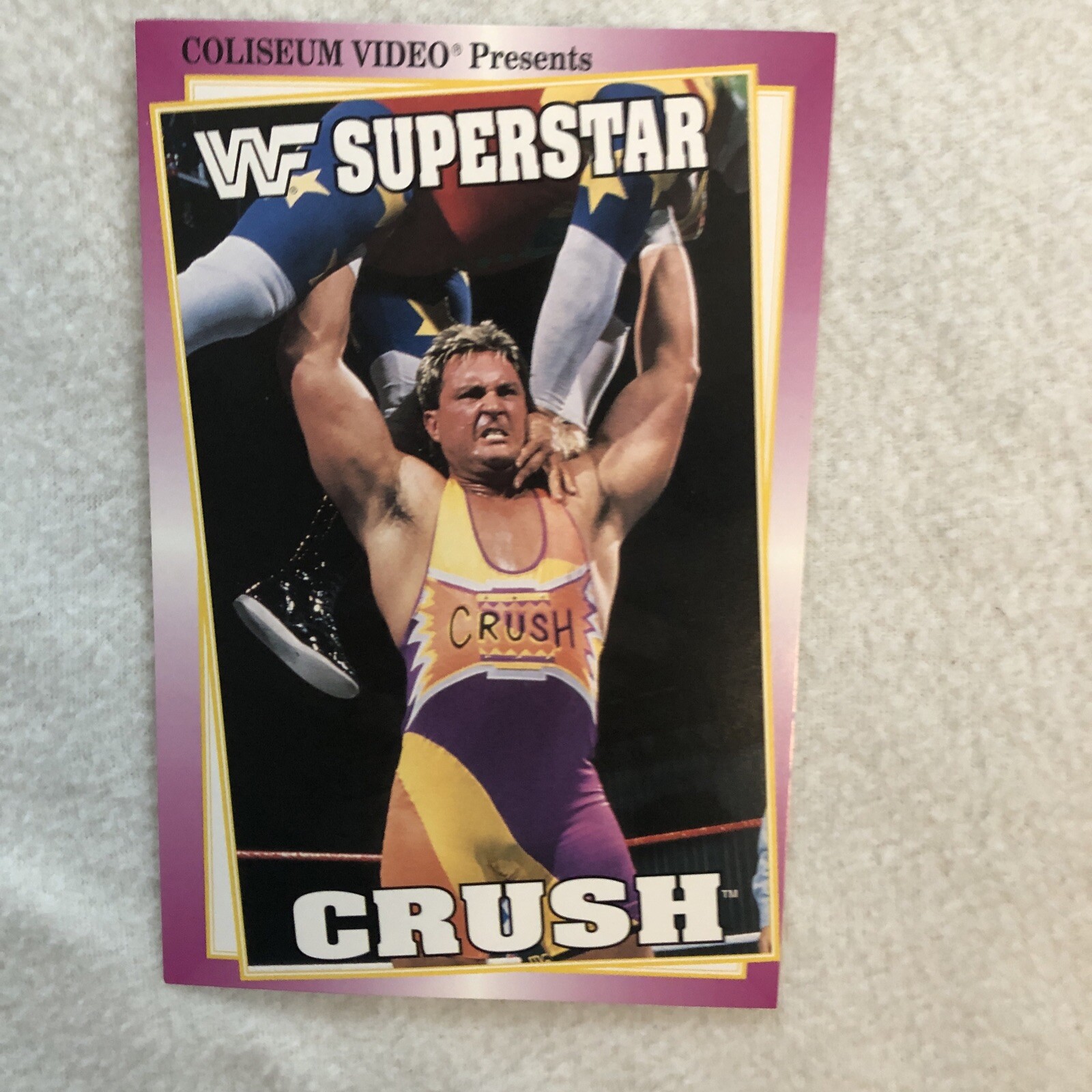 Coliseum Video WWF postcard Superstar CRUSH 1993 | eBay