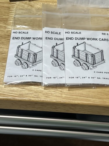 HO Scale 18" Ore Dump Car, 3 Cars Per Pack, 3 Packs | eBay