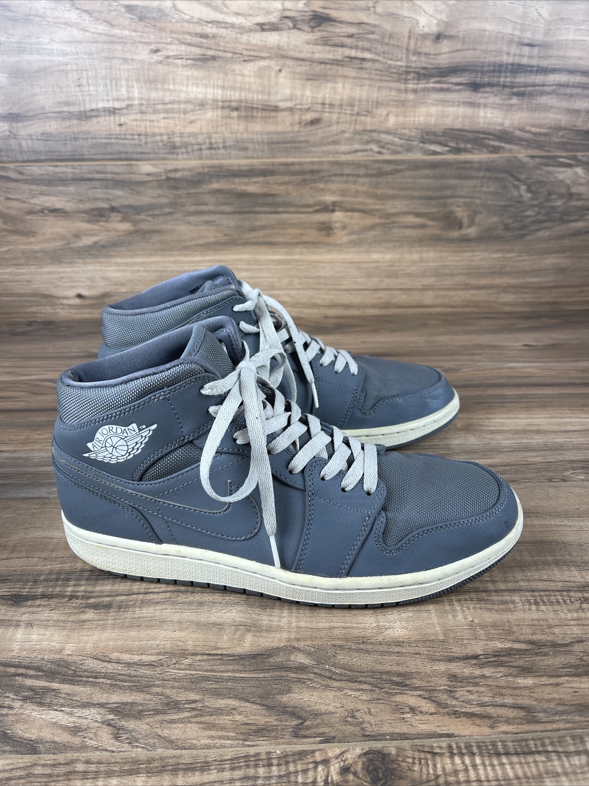 Nike Air Jordan 1 Mid Cool Grey White Summit Size 9.5… - Gem