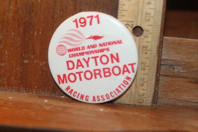 Vintage Racing Powerboat Hydroplane Button 1971 Dayton Motorboat ...