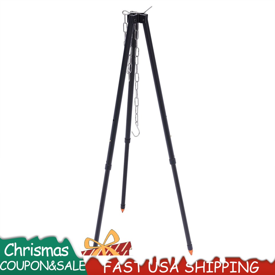 Camping Tripod Campfire Cooker Oven Dutch Tripod Grill Tripod Cooker ...