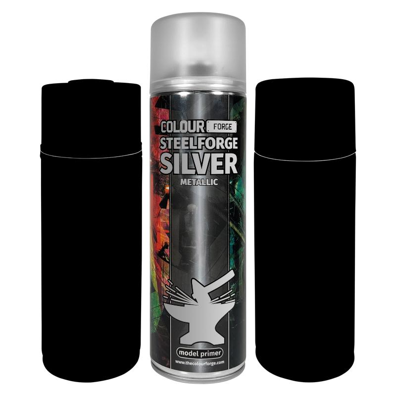 The Colour Forge Steelforge Silver Metallic Model Primer 500ml Aerosol ...