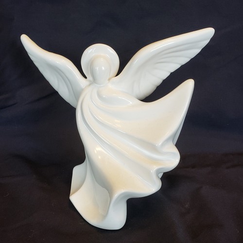 Faceless Abstract Angel Ceramic Figurine 8 inch White | eBay Australia