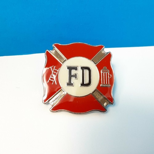 Fire Department Lapel Pin FD Enamel Hat Tac First Responder Emblem | eBay