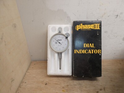 PHASE II DIAL INDICATOR 900-102, .001", 0"-1" MACHINIST TOOL | eBay