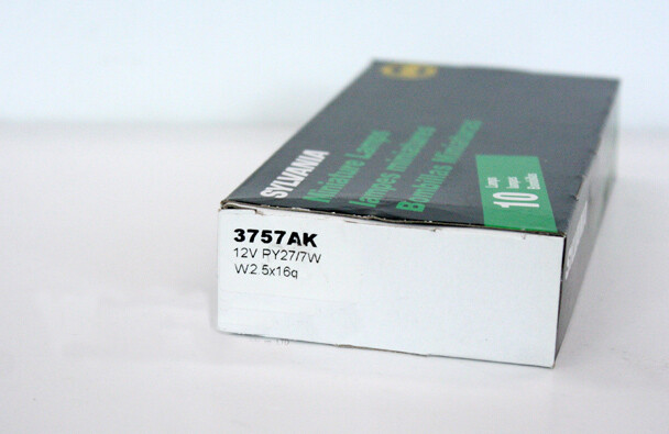 2PCS SYLVANIA 3757AK PY27/7W 12V27W/7W W25×16q stop Turn Signal amber ...