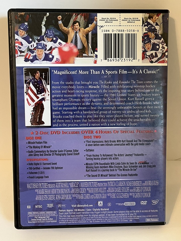 Miracle (2004) (DVD, 2004) 786936231922 | eBay