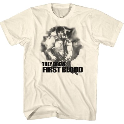 John RAMBO T-SHIRT Mens New Size SM - 5XL First Blood Natural Color ...
