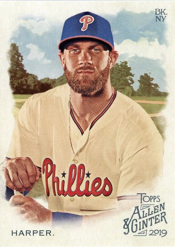 2019 Topps Allen & Ginter's Baseball Bryce Harper Philadelphia Phillies ...