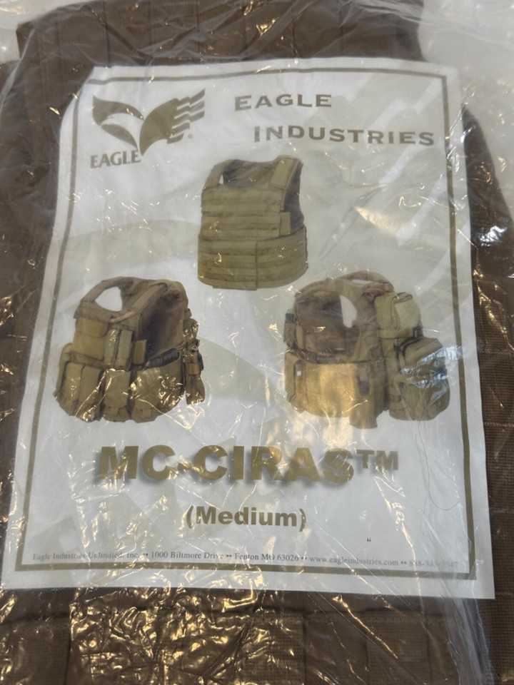 New Eagle Industries MC (Land) CIRAS Vest Plate Carrier Coyote Medium ...