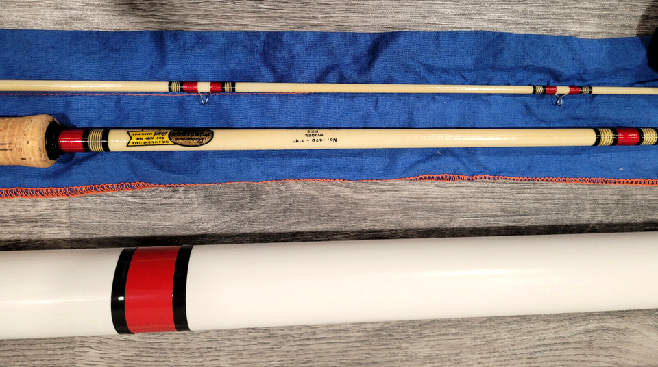 Shakespeare Wond-O-Rod Fiberglass Fly Rod~No. 1470T~7'9"~2 Pc~#6~Sock ...