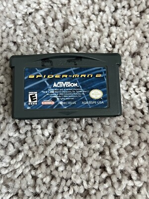 Spider-Man 2 Nintendo Game Boy Advance Marvel TESTED Video Game GBA ...