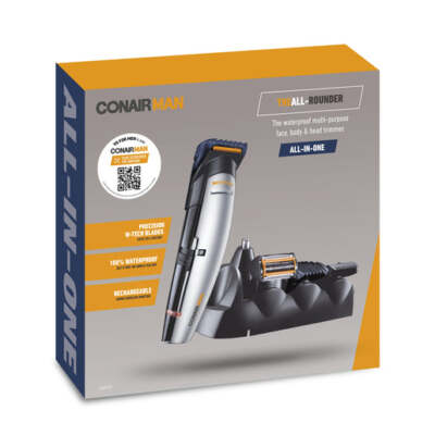 CONAIR MAN THE ALL ROUNDER (FACE,BODY,HEAD TRIMMER) 9338841003838 | eBay