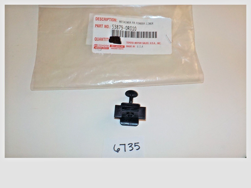 06-23 Toyota Front Fender Liner Retainer Lower LH / RH 53879-0R010 OEM ...
