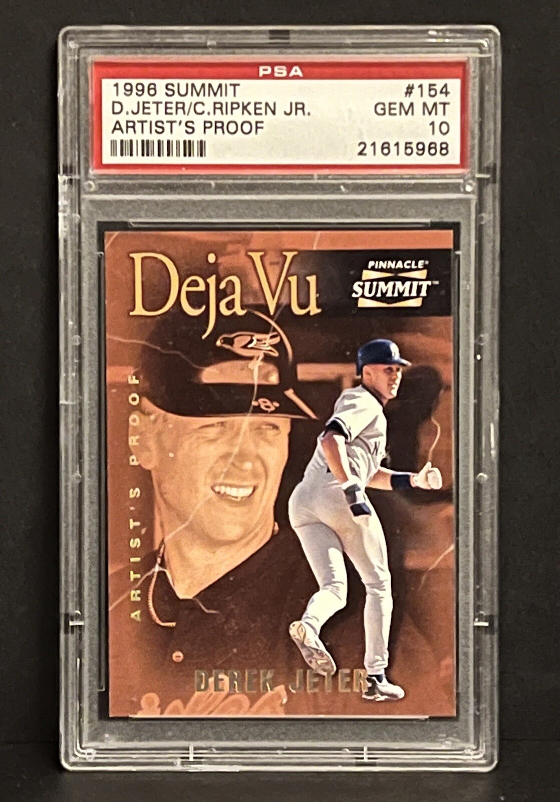 1996 Pinnacle Summit - Deja Vu Derek Jeter, Cal Ripken #154 Artist ...
