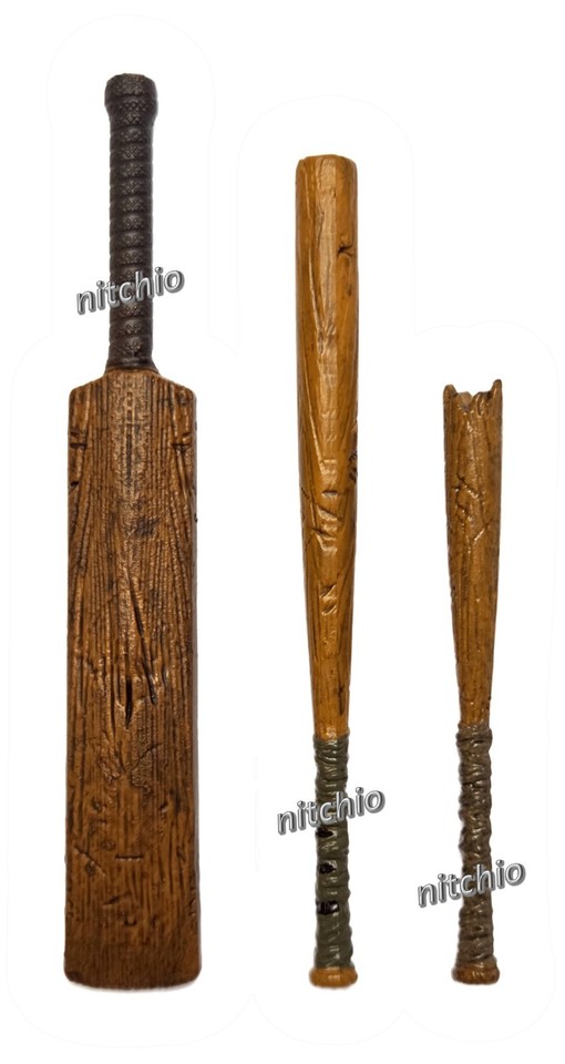 Mezco One:12 TMNT Casey Jones – CRICKET BAT & BASEBALL BATS 1/12 Scale ...