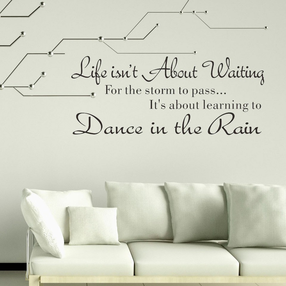 DIY Inspirational Quotes Wall Art Removable Stickers Vinyl Lettering ...