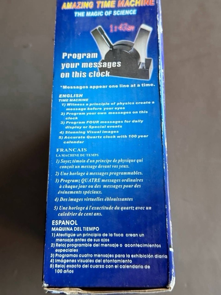 Amazing Time Machine – The Magic of Science Clock (NEW, Vintage Novelty ...