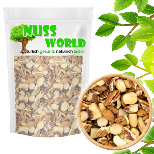 Nuss Mischung mit 5 Nusssorten natur Studentenfutter Nuß Mix 500g | eBay.de