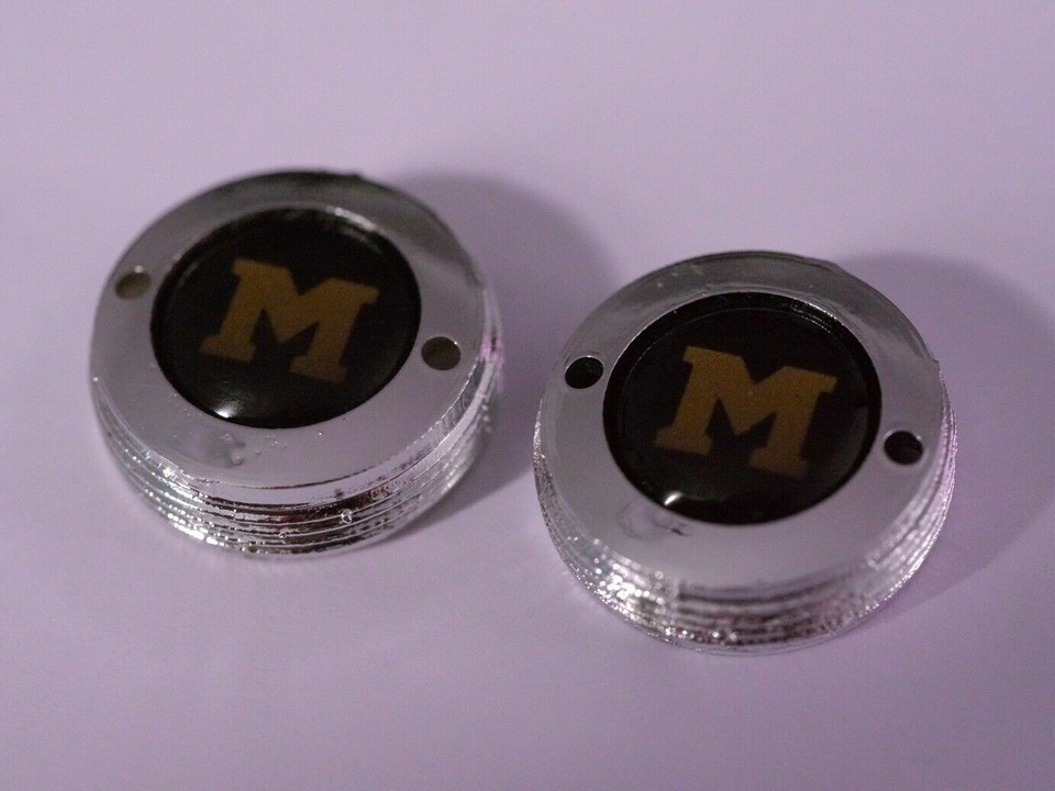 Masi gold crankset dust caps fit Campagnolo record shimano ofmega retro ...