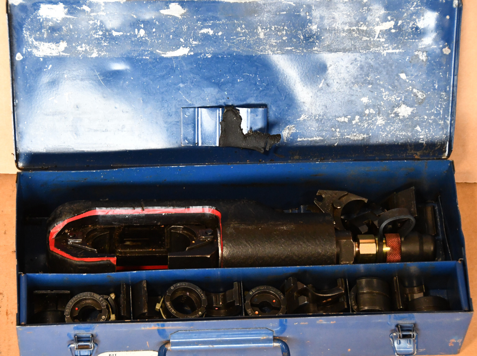 Burndy Y46C Hypress Hydraulic Crimper Tool 10,000PSI with Dies | eBay