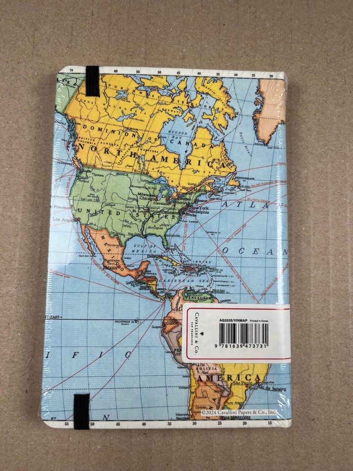 Cavallini & Co. World Map 2025 Pocket Weekly Planner, 4"x6" | eBay