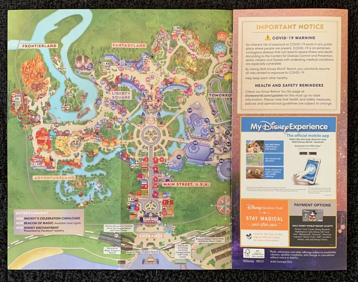 Mapa De Walt Disney Florida Walt Disney World Park And Resort Maps