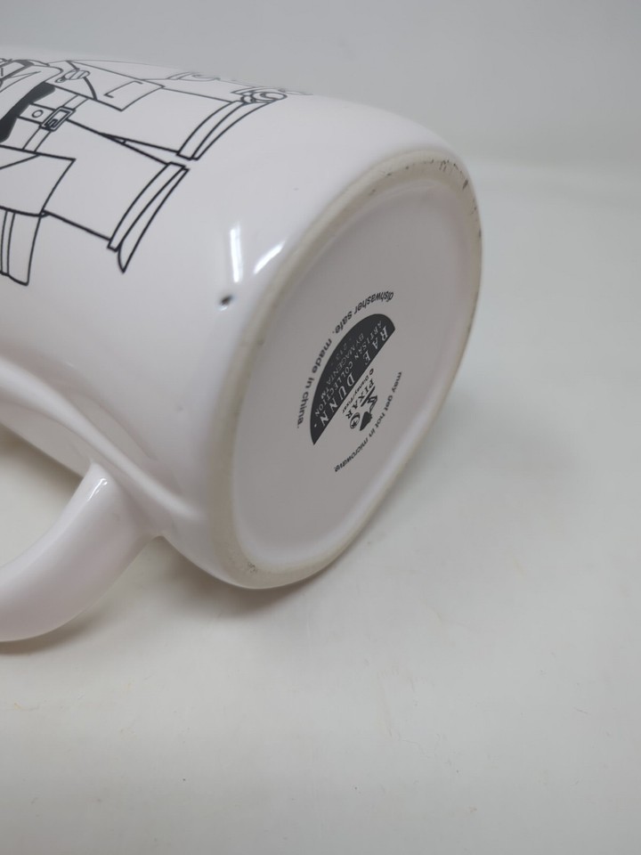 Rae Dunn PUBLIC MENACE Mug Disney Pixar Double Sided Carl Blue Inside ...