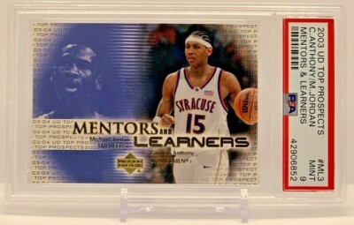 2003 Upper Deck Mentors & Learners Carmelo Anthony Rookie & Michael ...