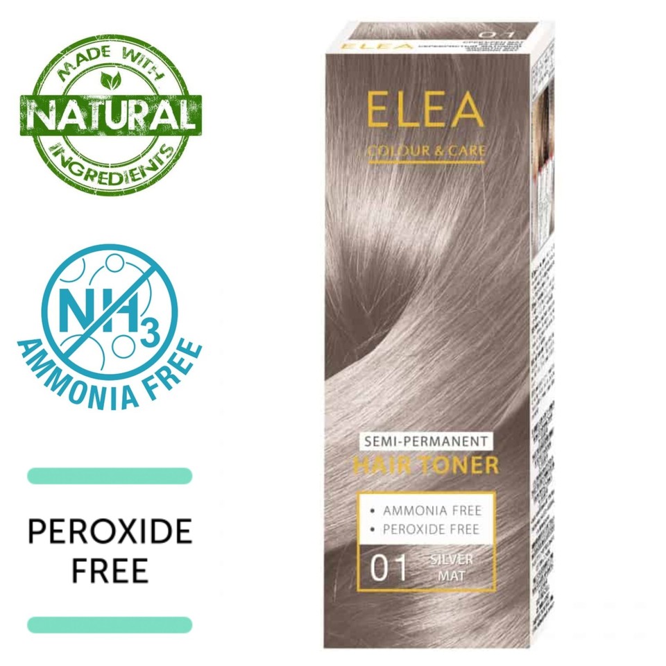 Elea Semi Permanent Hair Toner Perfect Colour Dye Amonia & Peroxide ...