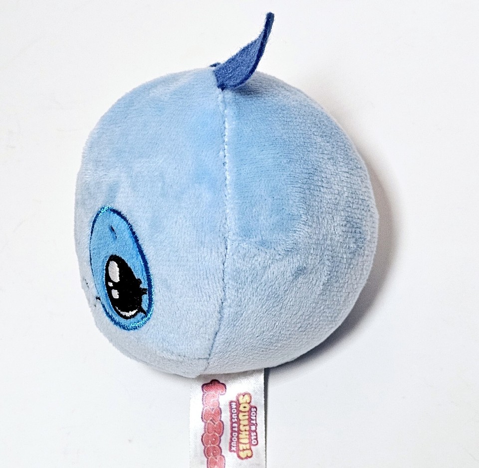 Squishies Mega Fuzzeez Puppy Dog Blue Plush Ball 3.75" Cute Soft'n Slo ...