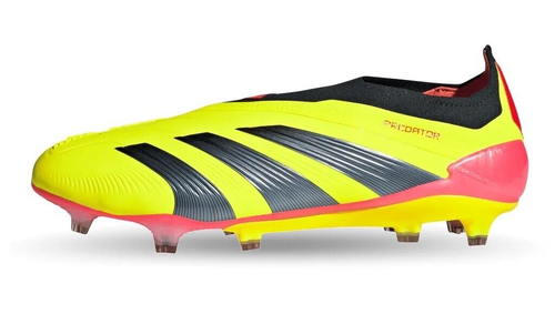 Adidas Men's 12 Predator Elite Laceless FG Solar Yellow Soccer Cleats ...