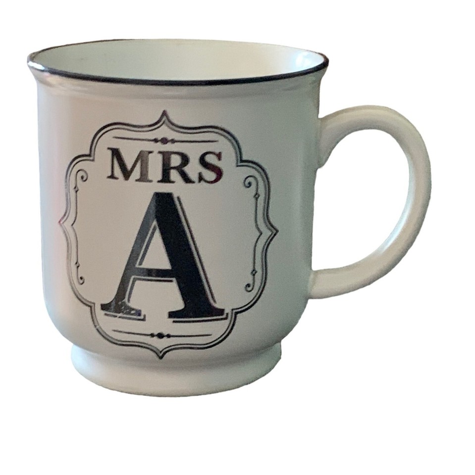 Alphabet Mug Mr / Mrs / Miss Men's Women's Gift Mug Birthday ...