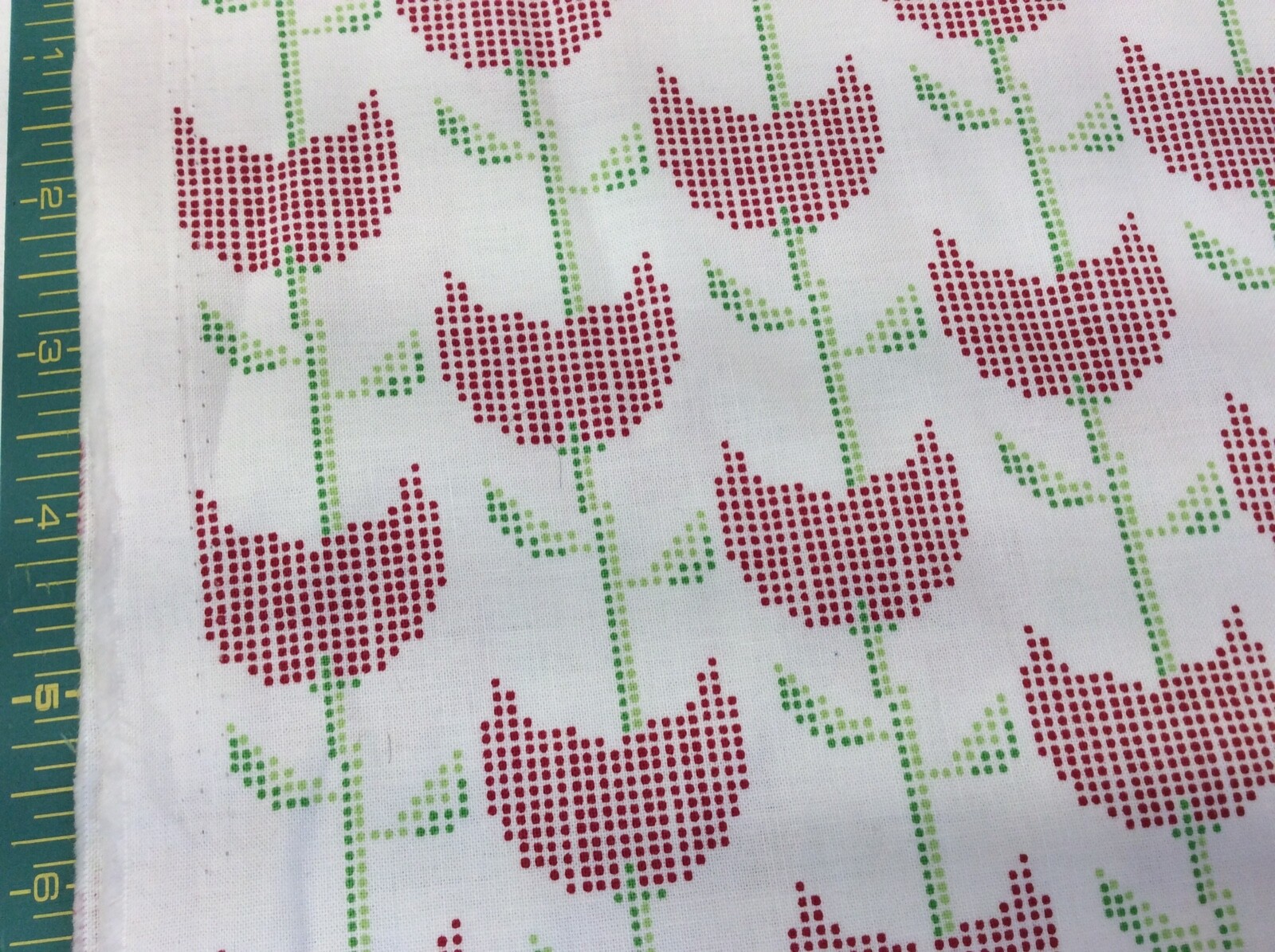 FOUST TEXTILES - DEAR STELLA #FTDSR - RED-FLOWERS-- BY THE YARD | eBay