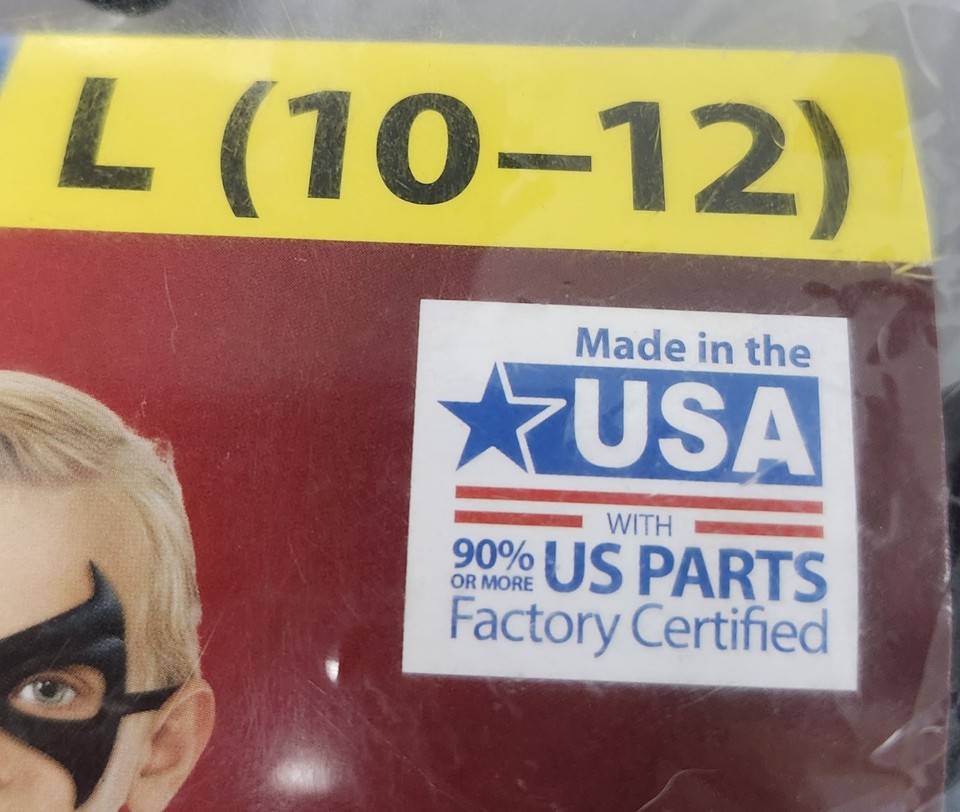 Rubie's Boy Child DC Comics Robin Costume, Large (10-12) Made In USA 🇺🇸 ...