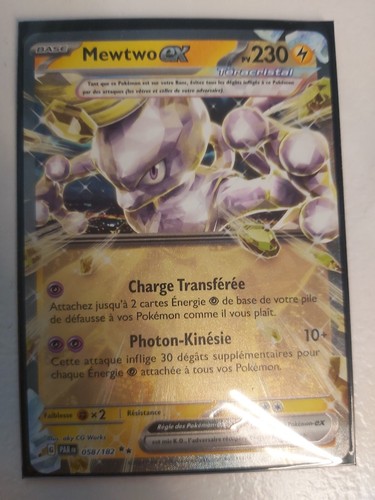 Carte Pokémon Mewtwo Ex 058/182 EV04 Écarlates & Violet Faille Paradoxe ...