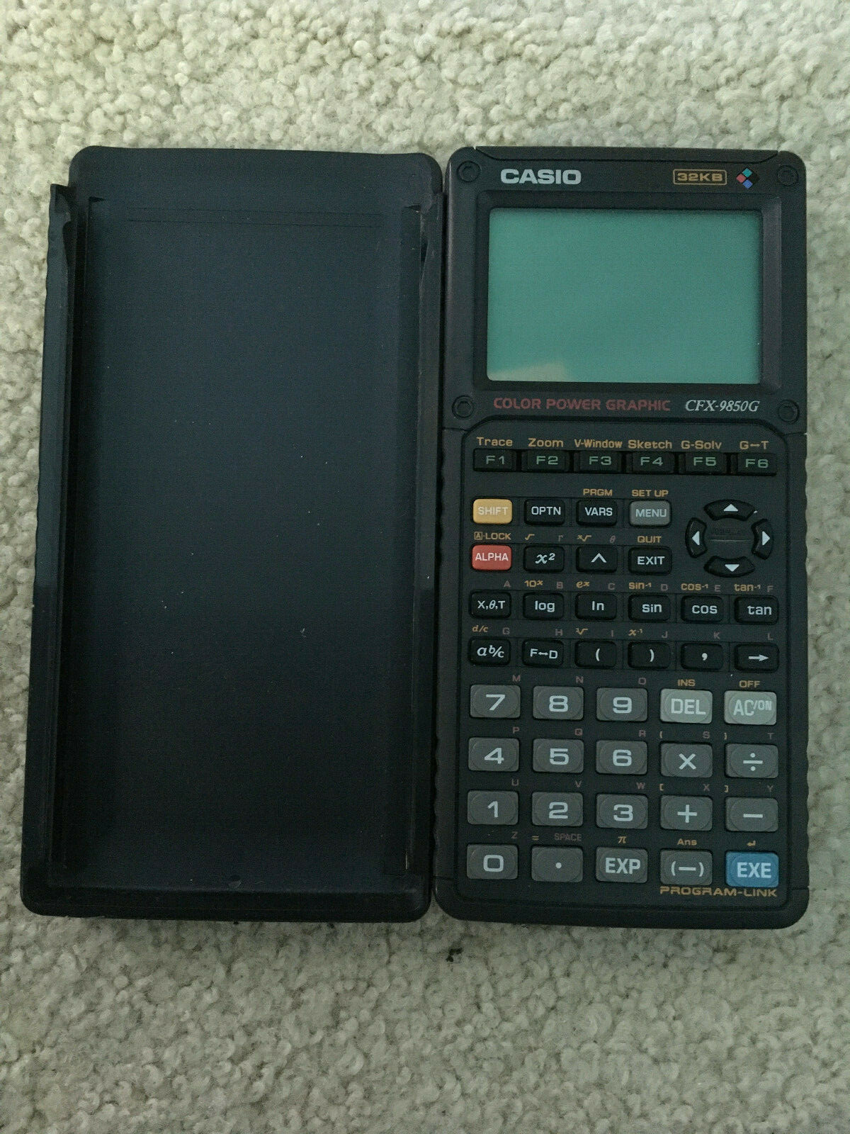 Casio CFX-9850G Plus Graphing Calculator -32KB- with case- no box, used ...