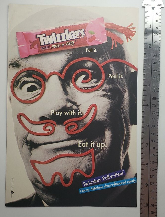 Vintage Twizzlers Pull N Pull RARE Print Advertisement | eBay