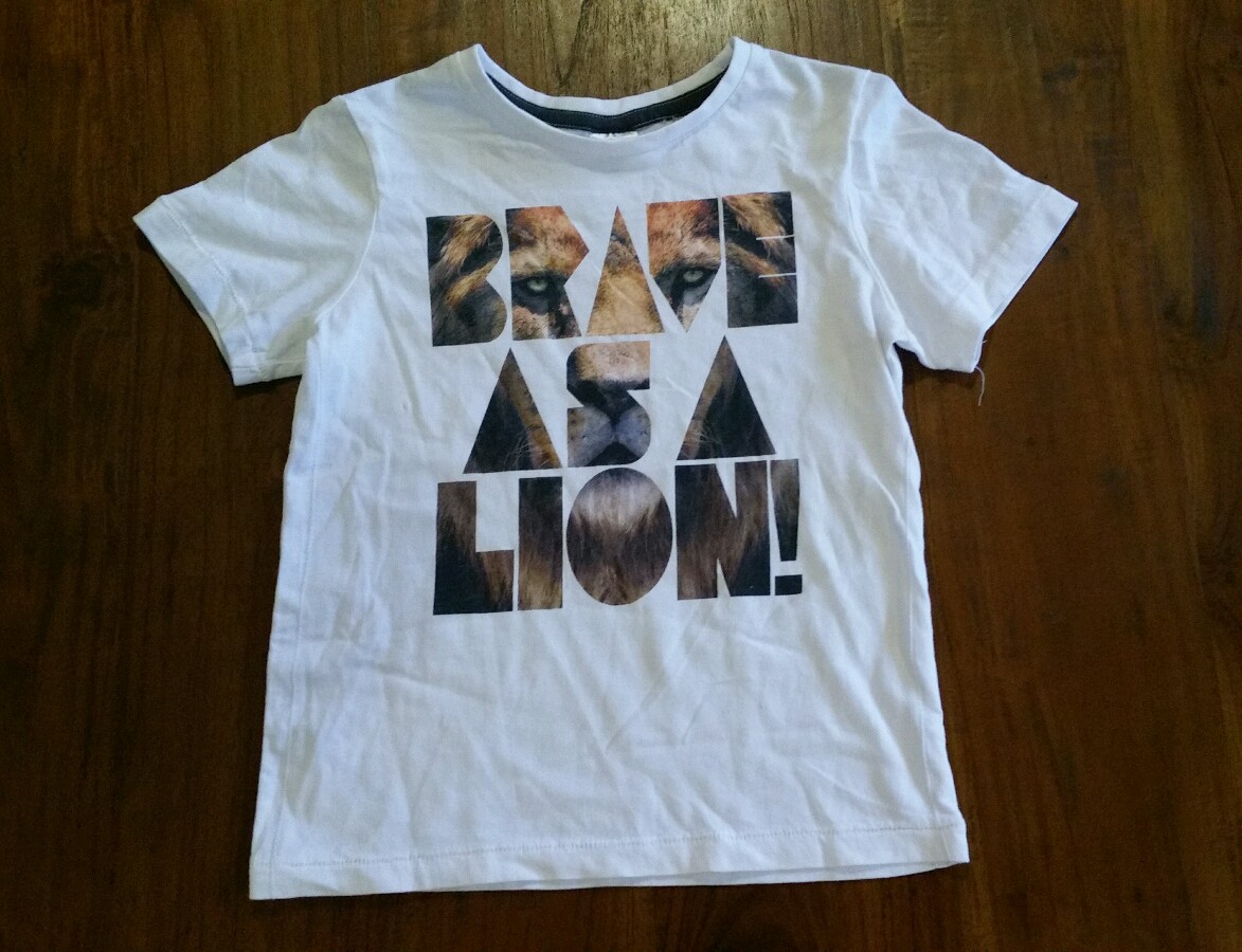 Target boy's brave as a lion Tee sz 5 BNWOT free postage acc457 | eBay