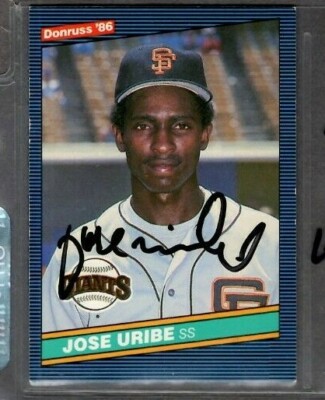 1986 Donruss #236 Jose Uribe Signed auto Autograph (Q35) swsw6 | eBay